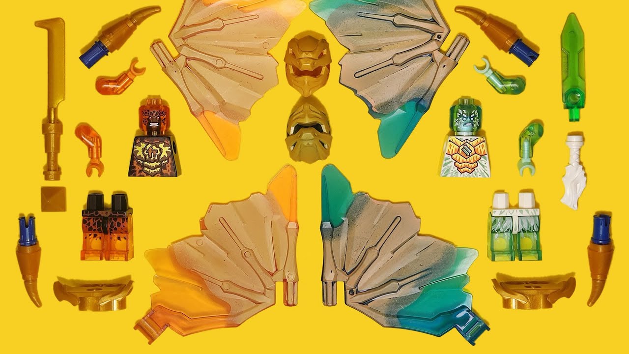 LEGO Ninjago: Crystalized | Cole & Zane (Golden Dragon Form ...
