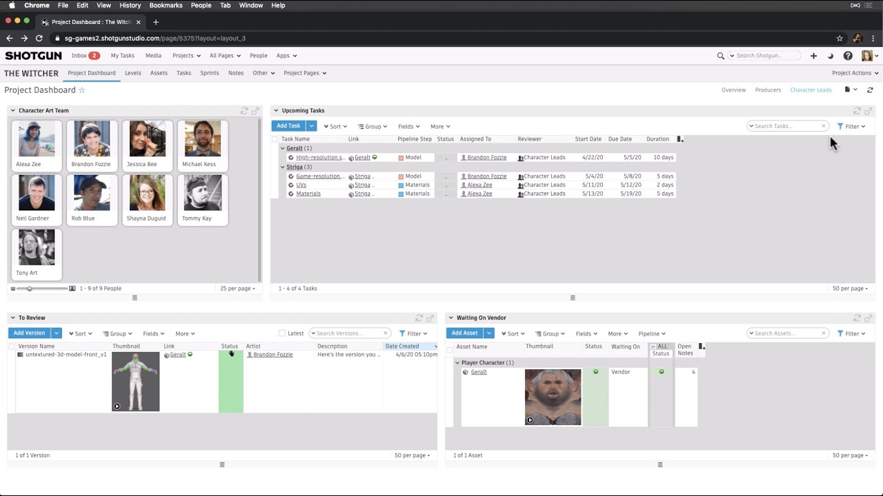 Customizing ShotGrid To Fit Our Users' Needs For Games Part 2 - Leads ...