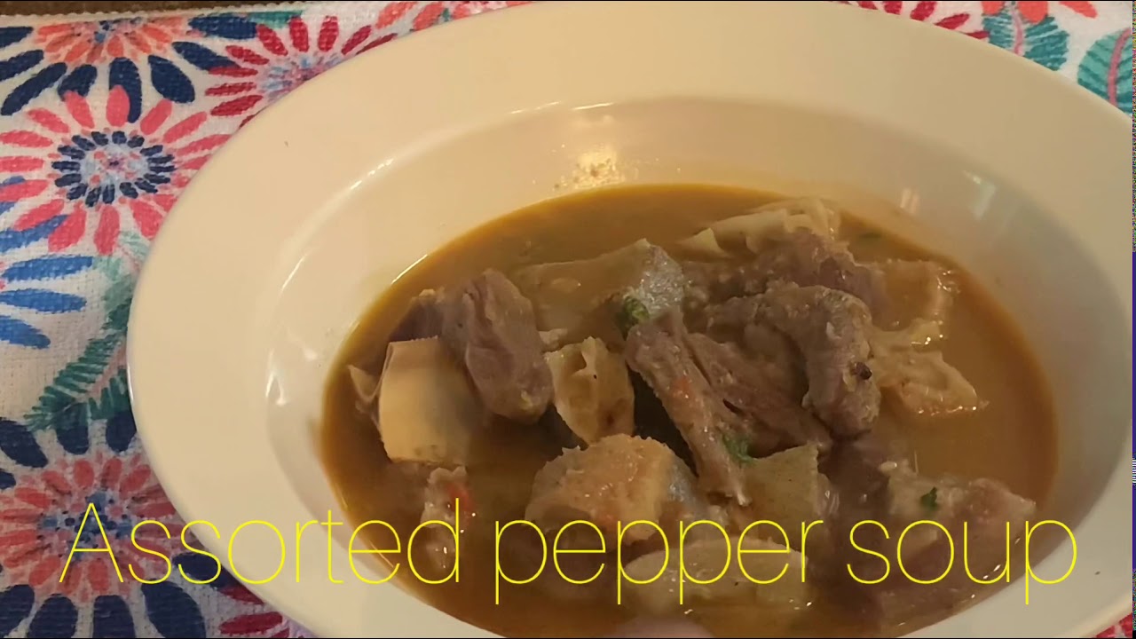 Assorted pepper soup - YouTube