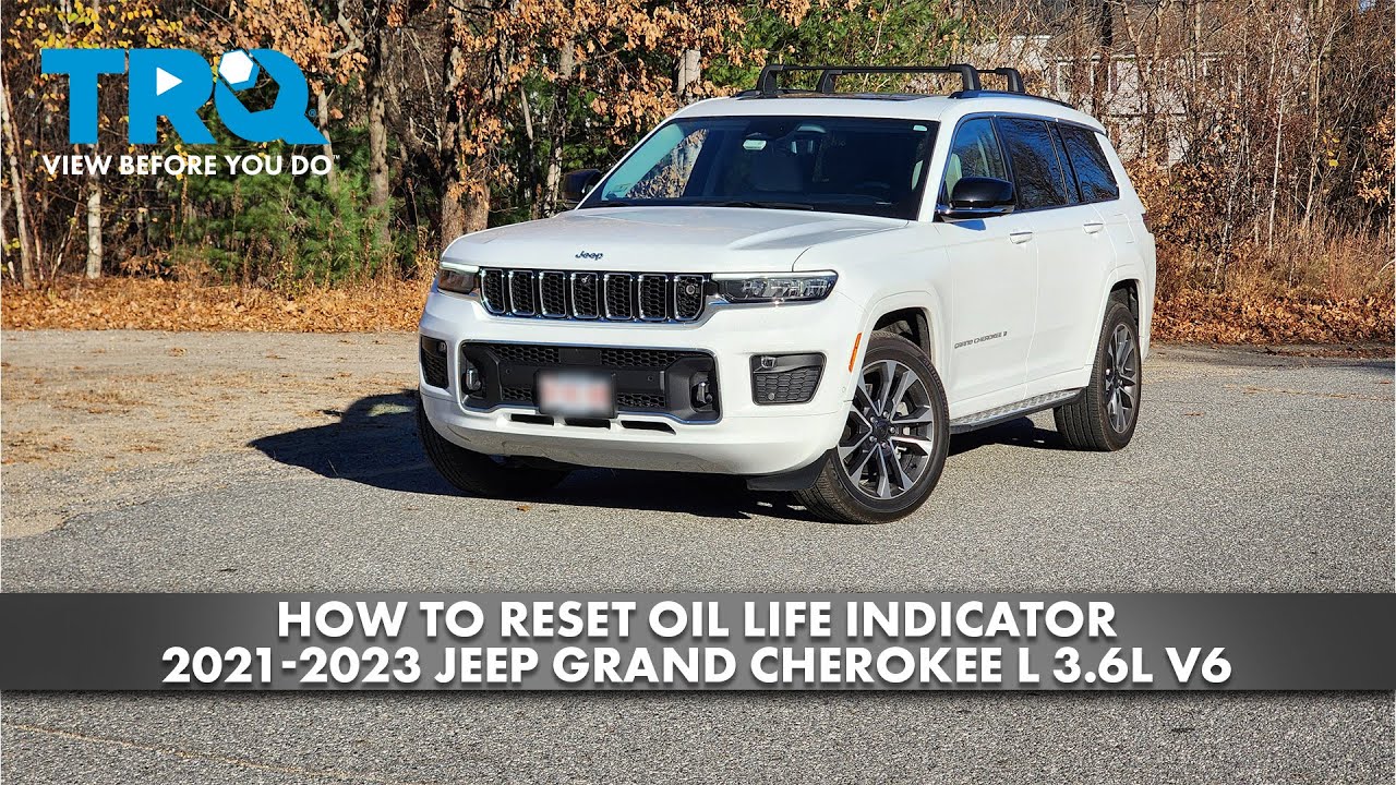 How to Reset Oil Life Indicator 2021-2023 Jeep Grand Cherokee L 3.6L V6 ...