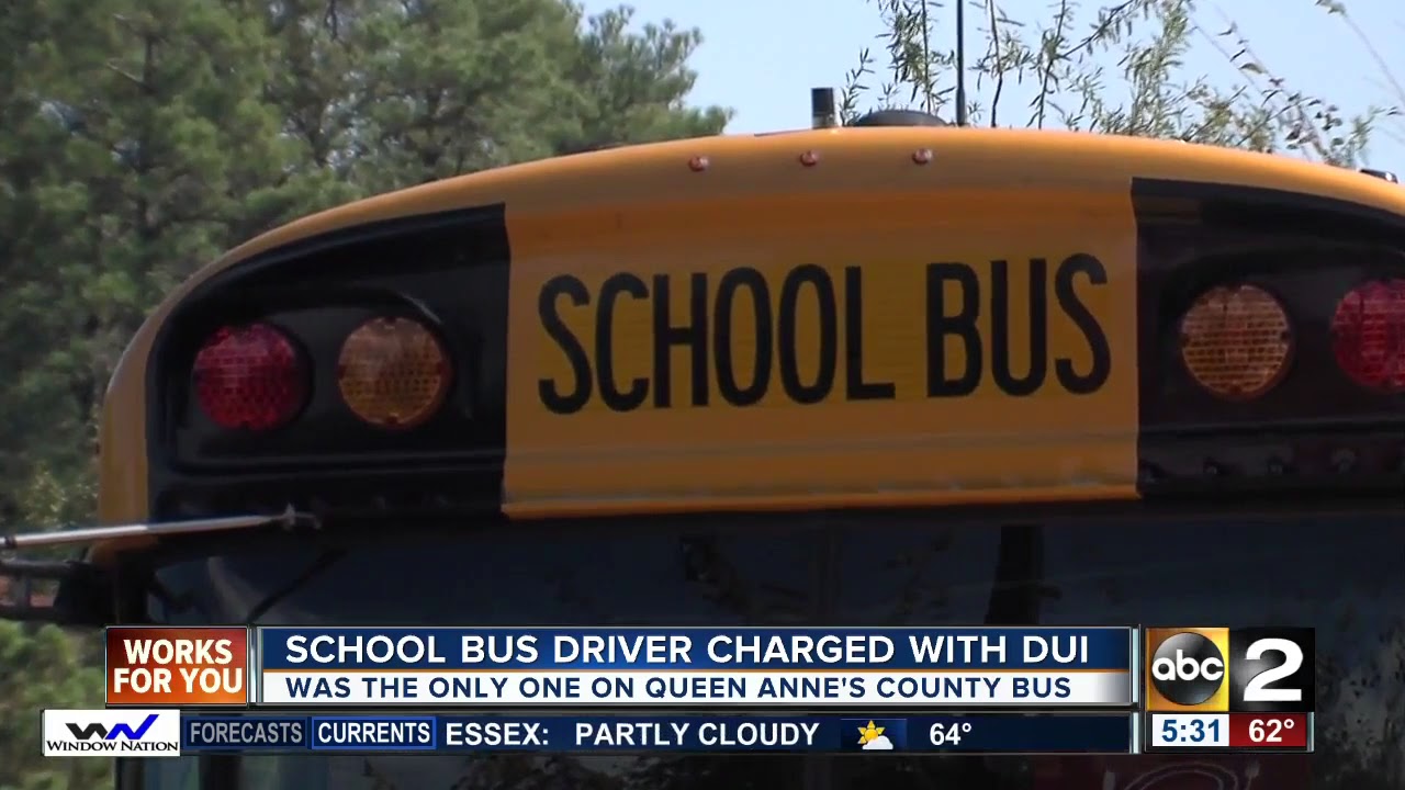 Maryland school bus driver charged with DUI - YouTube