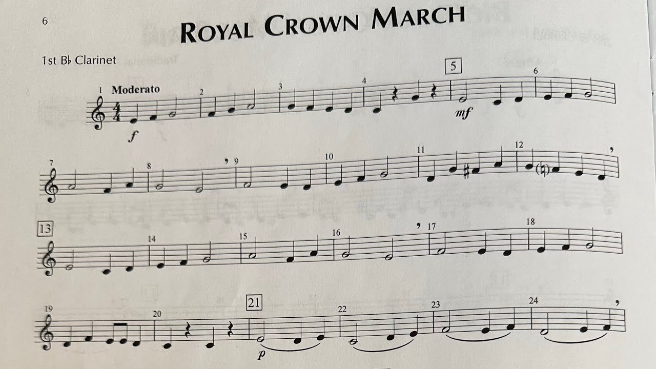 Playing Royal Crown March By: Bruce Pearson & Barrie Gott - YouTube