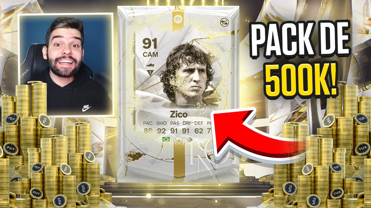 O MAIOR PACOTE DE TODOS! ZICO 91 APARECEU no PLAYER PICK! ULTIMATE TEAM EAFC 24 - YouTube