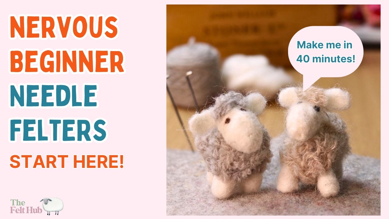Learn The Absolute Basics of Needle Felting: Cute Sheep Project! Make ...