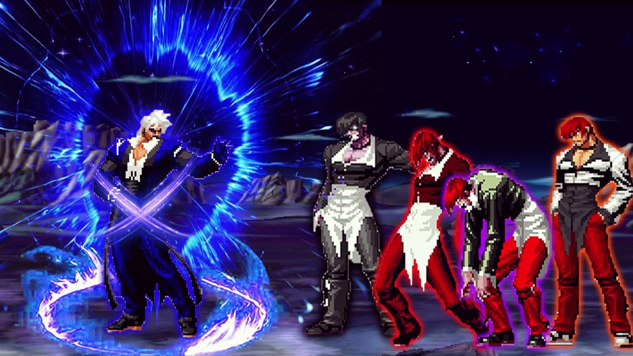 [KOF Mugen] Final Blue Flame Rugal Vs Iori Yagami Team - YouTube