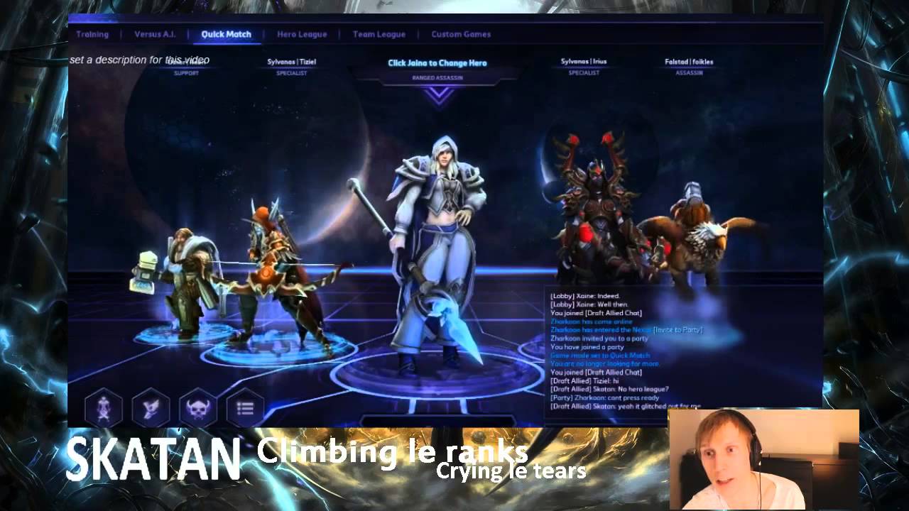 HOTS - Character select glitch - YouTube
