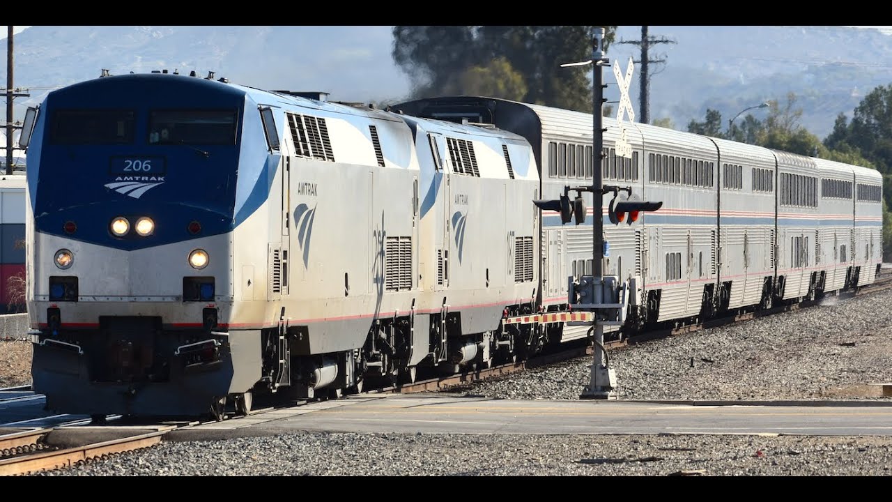 Chasing The Chief - Amtrak 206 Nice K5LA! - YouTube