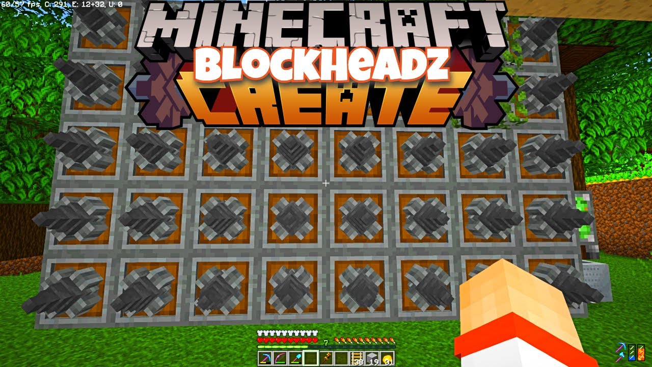 Auto Mining Minecraft Create Mod Let's Play | Blockheads Create 4 - YouTube