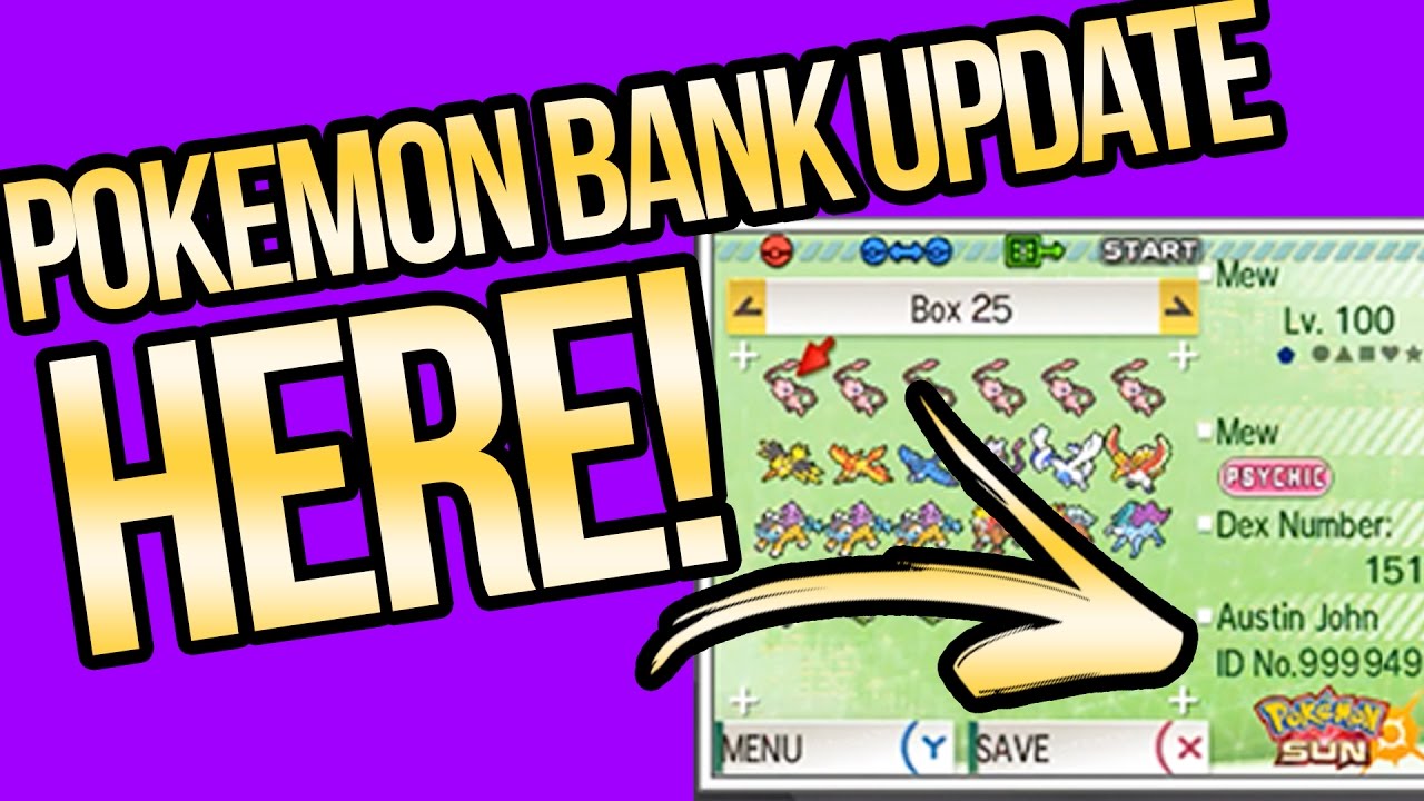 Pokemon Bank Update is HERE and Mew's Z-move? Pokemon Sun and Moon ...