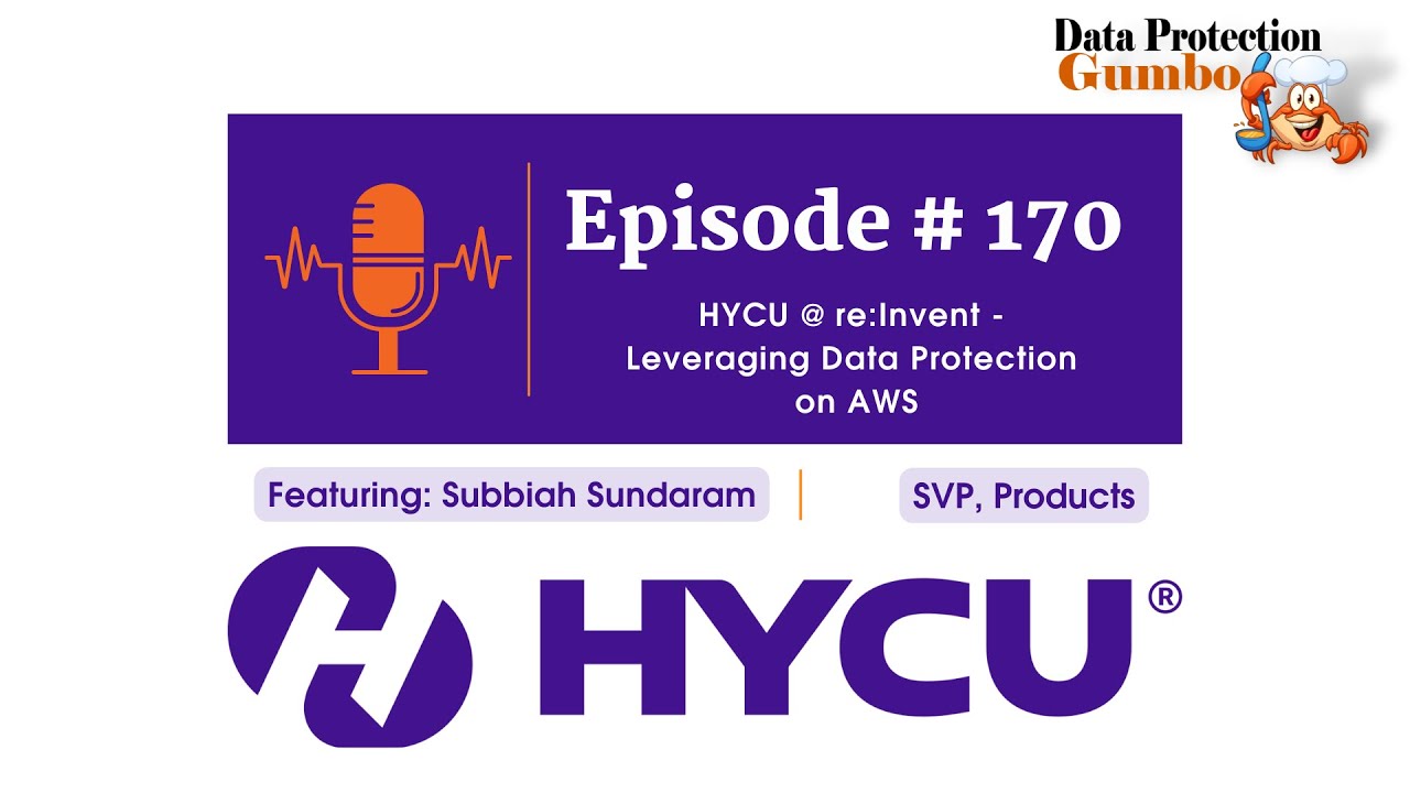 HYCU @ re:Invent Leveraging Data Protection on AWS - YouTube