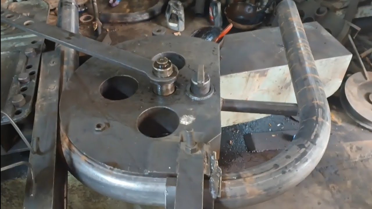 4" pipe bending - YouTube