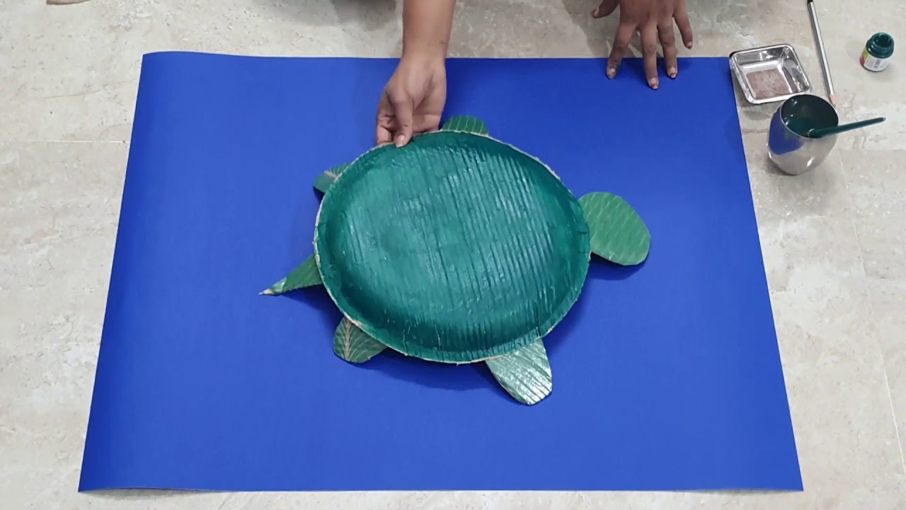 Paper Plate Tortoise | DIY | Make tortoise at home | Tortoise handcraft ...
