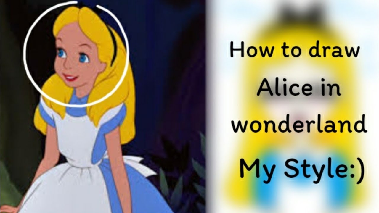 How to draw "Alice in wonderland" - YouTube
