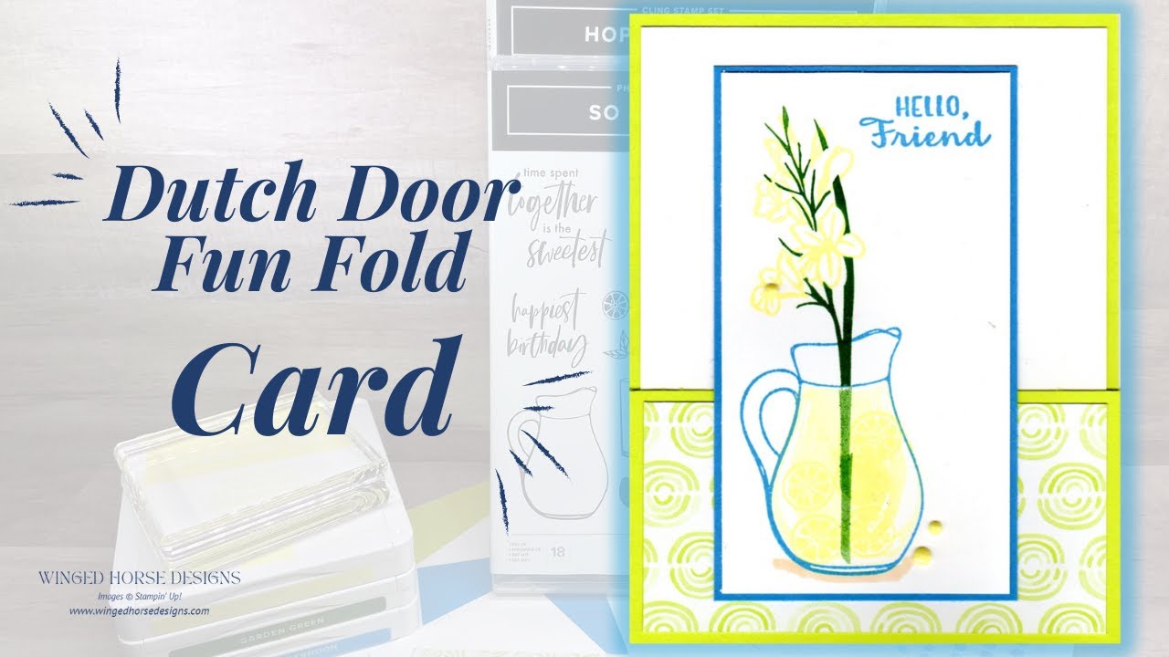 Dutch Door Fun Fold Cards - YouTube