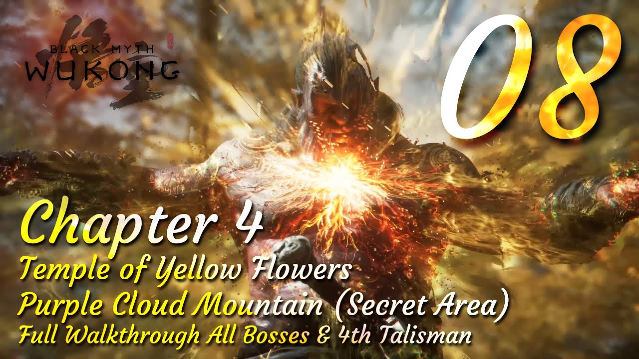 Black Myth: Wukong Chapter 4 Ending, Purple Cloud Mountain (Secret Area ...