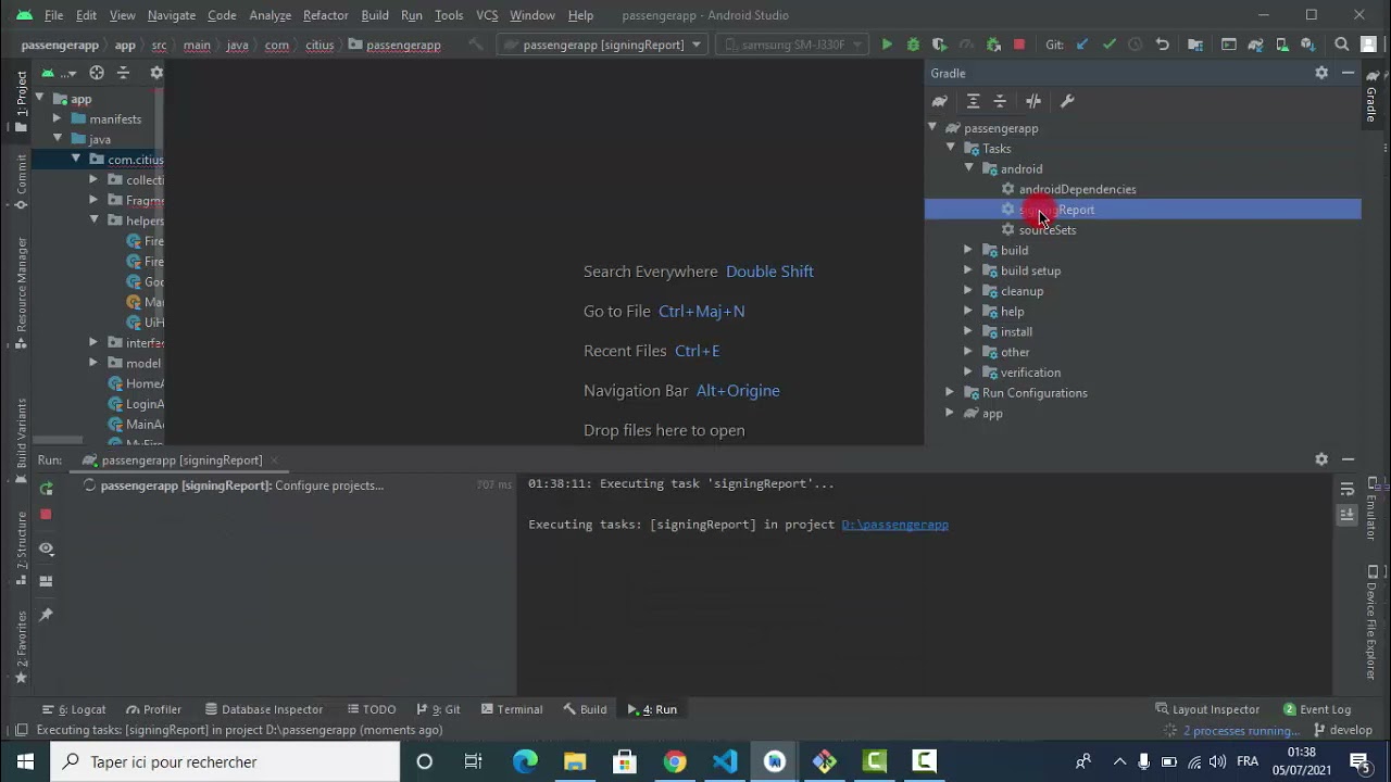 How to get the SHA-1or MD5 fingerprint certificate in Android Studio ...