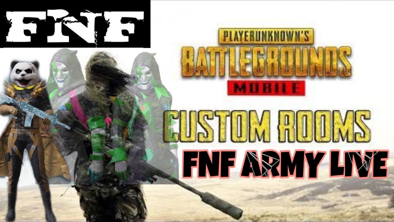 🛑PUBG Live w/ FNF ARMY | PUBG UNLIMITED CUSTOMS ROOMS ️|ROAD TO 10K🔜 ...