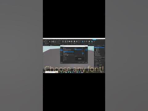 How to change your script font in Roblox Studio - YouTube