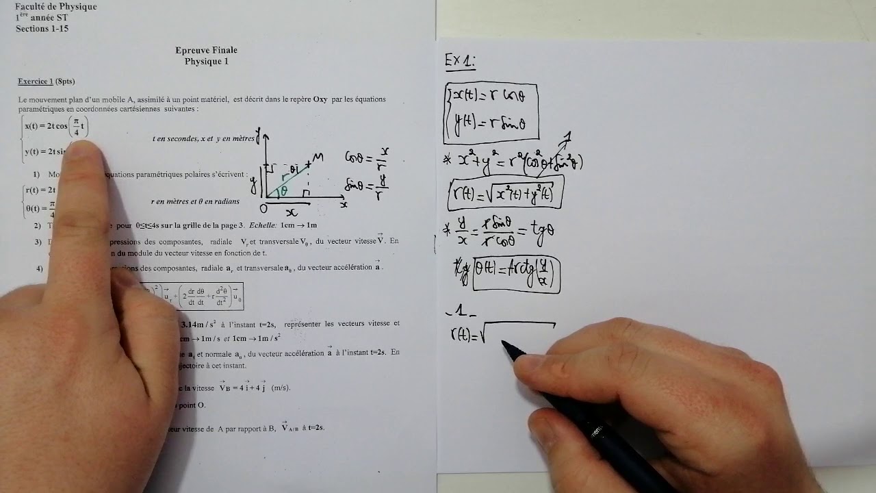 Révision 1 PHYSIQUE 1 USTHB EF janvier 2017, ST - YouTube