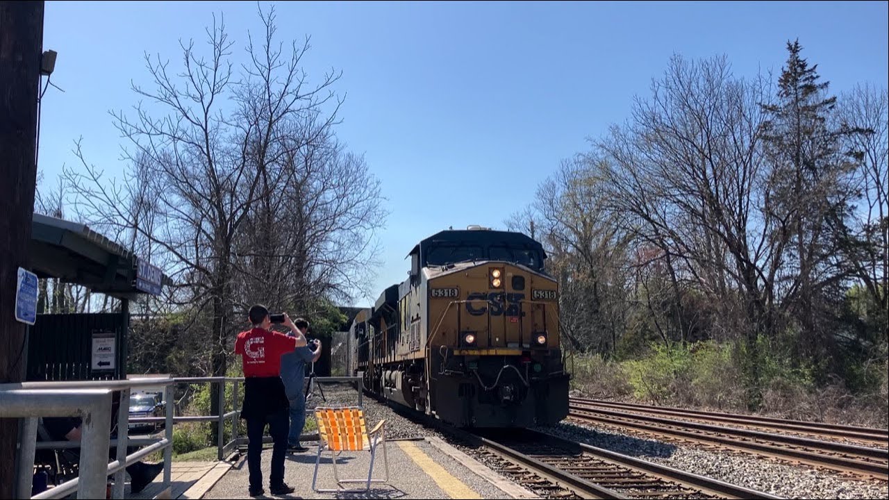 CSX M214 goes by St Denis - YouTube