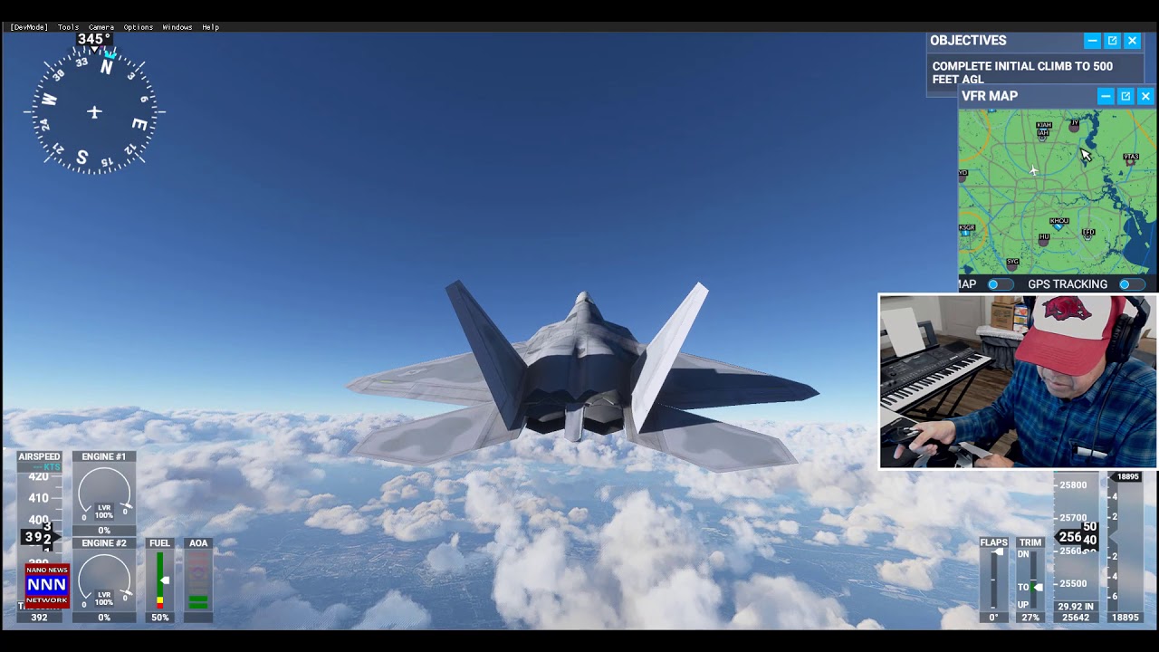 MSFS 2020 | F22 FIGHTER JET | FIRST GLANCE IN THE SKY - YouTube