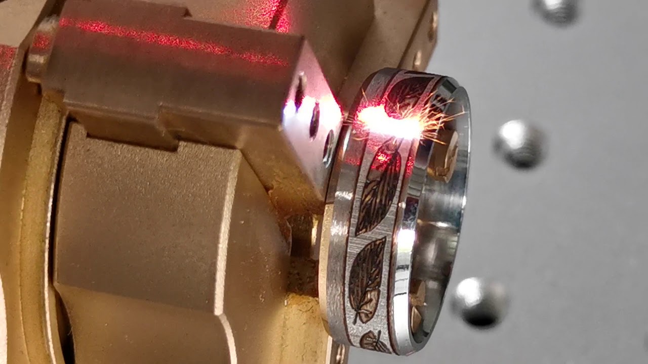 Rings laser engraving XT LASER - YouTube
