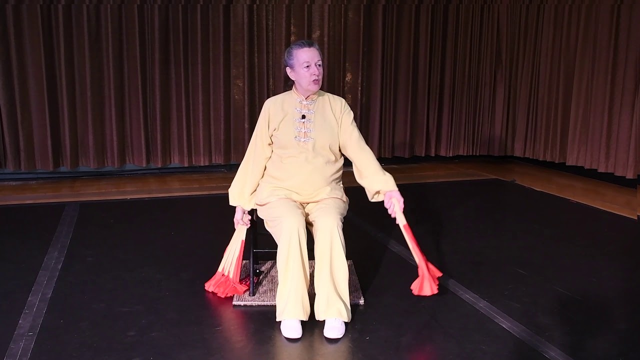 Tai Chi Fan basics while sitting - YouTube