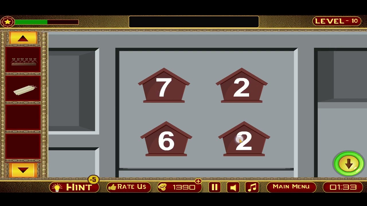 501 Room Escape Game Level 10 Walkthrough - YouTube