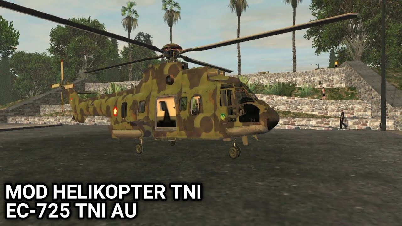 SHARE HELIKOPTER EC-725 TNI AU GTA SA ANDROID - YouTube