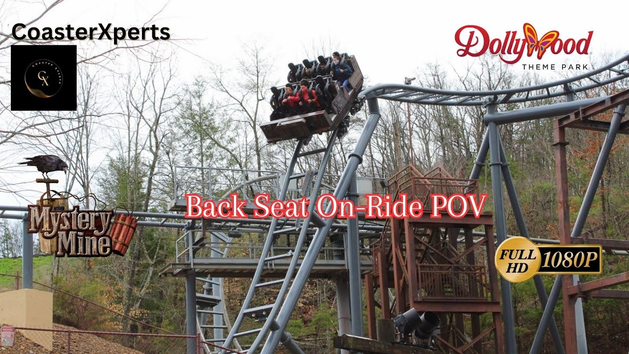 Mystery Mine Coaster 🎢🕵️‍♂️ - Back Seat On-Ride Adventure at Dollywood ...