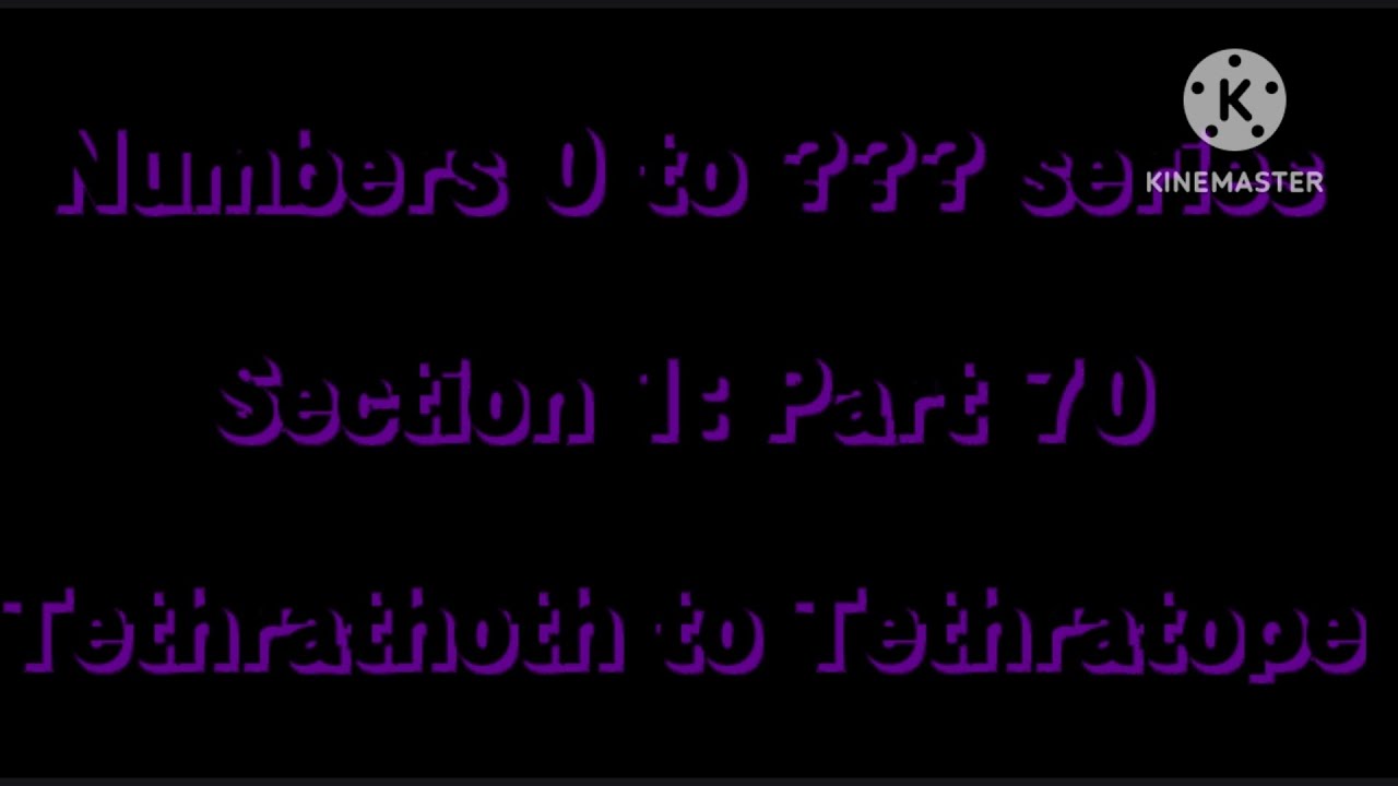 Numbers 0 to ??? series V2 (Part 70) - YouTube