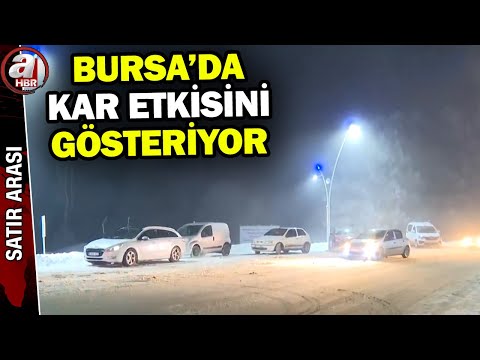 Bursa Uludağ'da kar yağışı aralıklarla etkili oluyor | A Haber