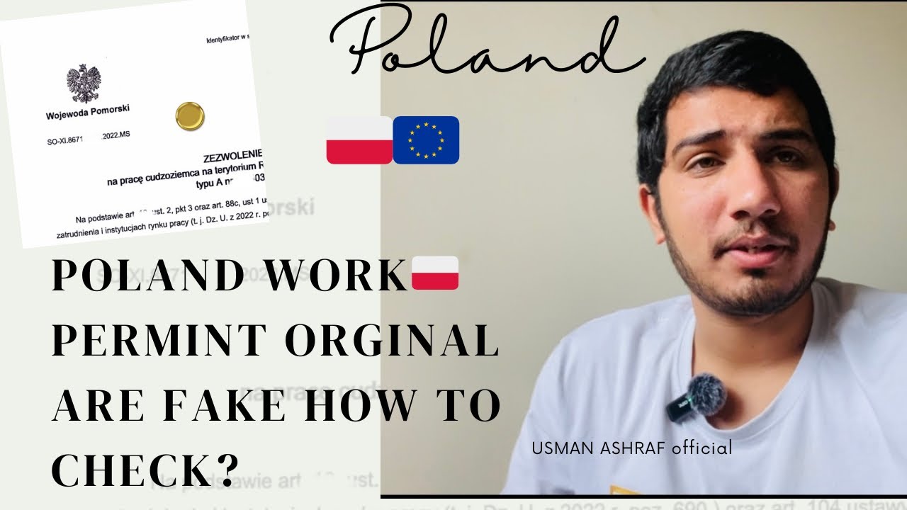 Poland work permit original are fake ? How u can check #poland # ...