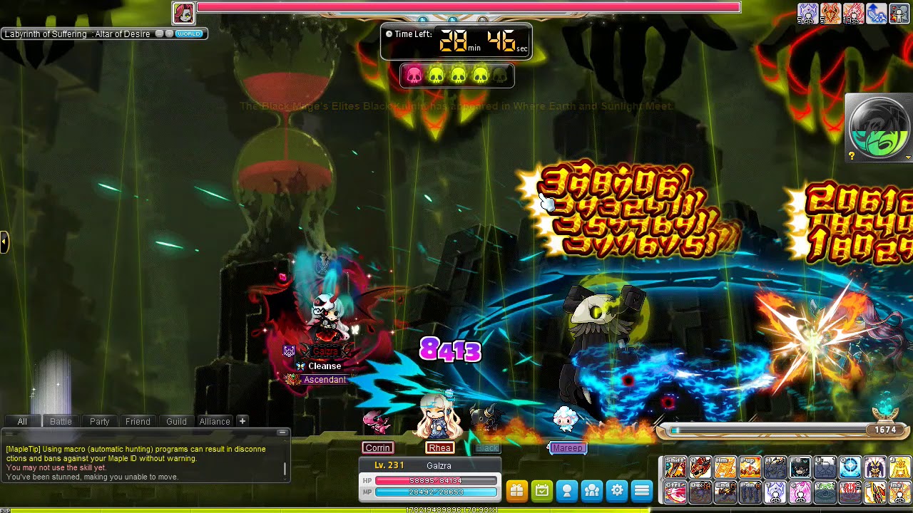 MapleStory [Reboot] Kaiser Vs. Verus Hilla Attempt [Black Mage War ...