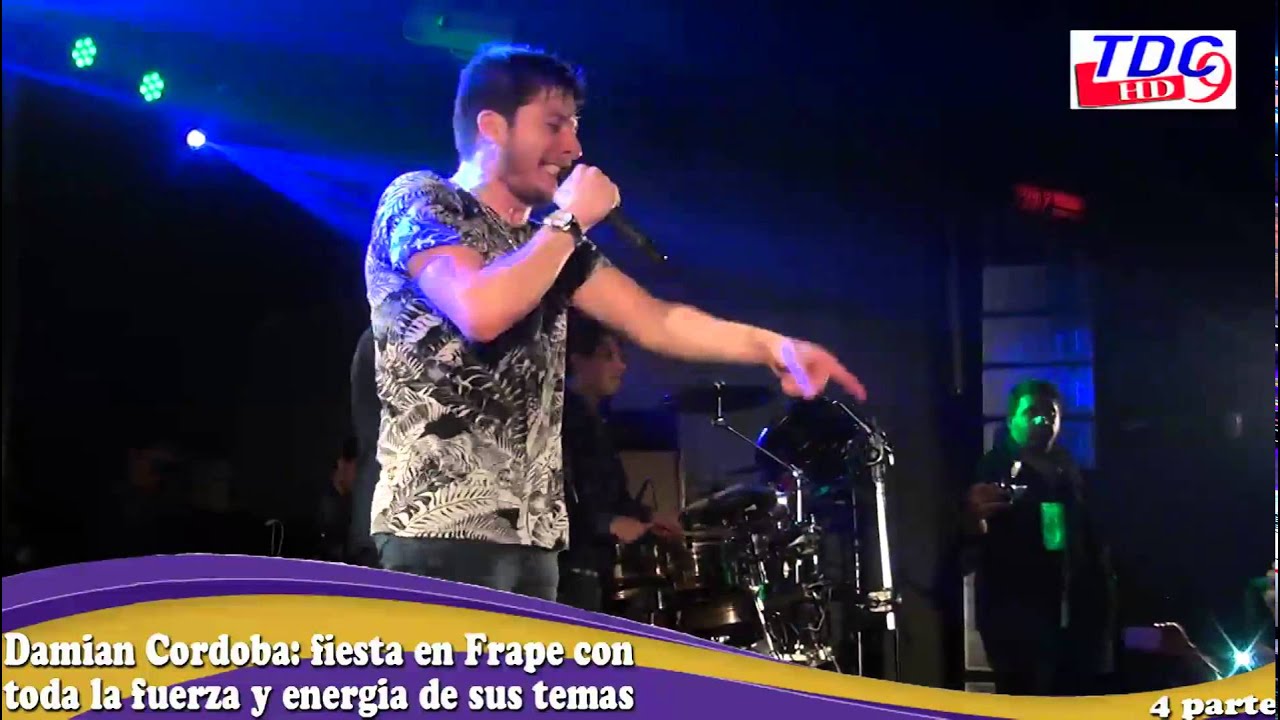 Damian Codoba: fiesta en Frape con toda la fuerza y energia de sus ...