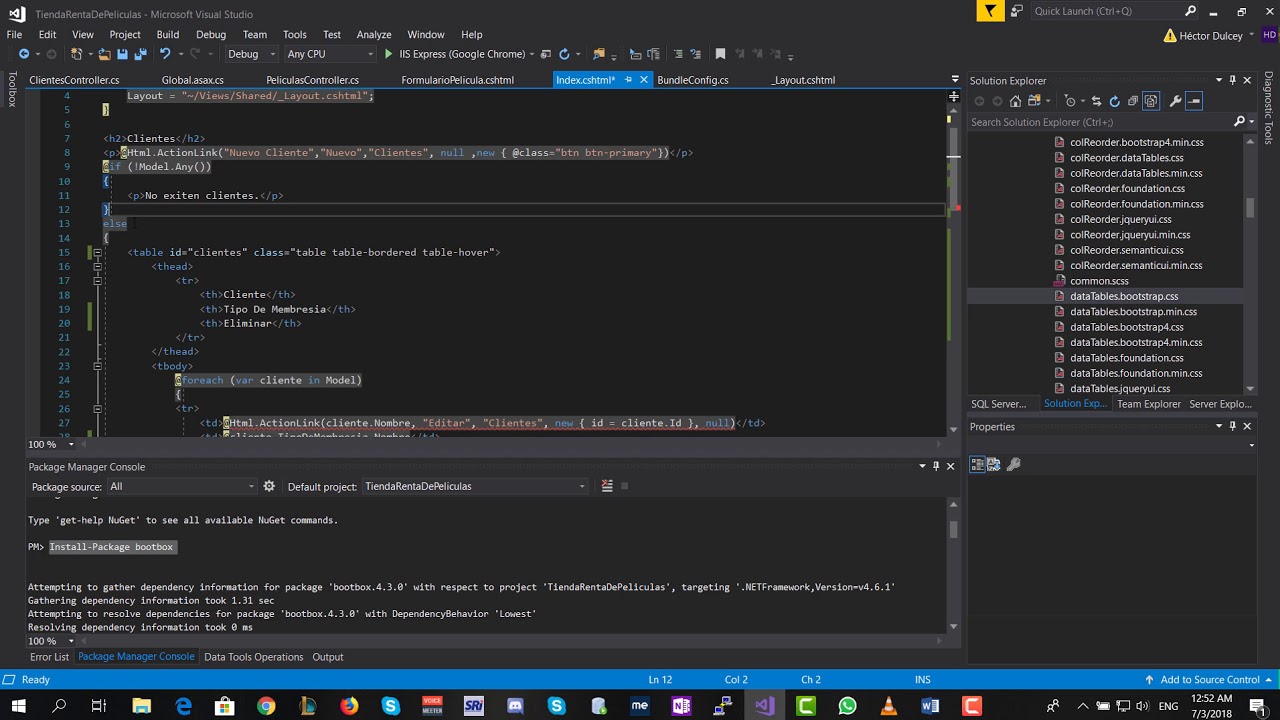 29 Jquery Datatables Web Api Youtube