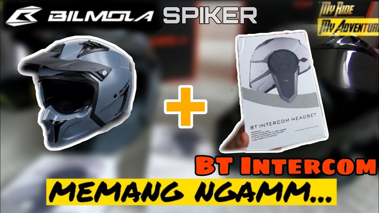 How to | Pairing BT intercom | Bilmola Spiker helmet - YouTube