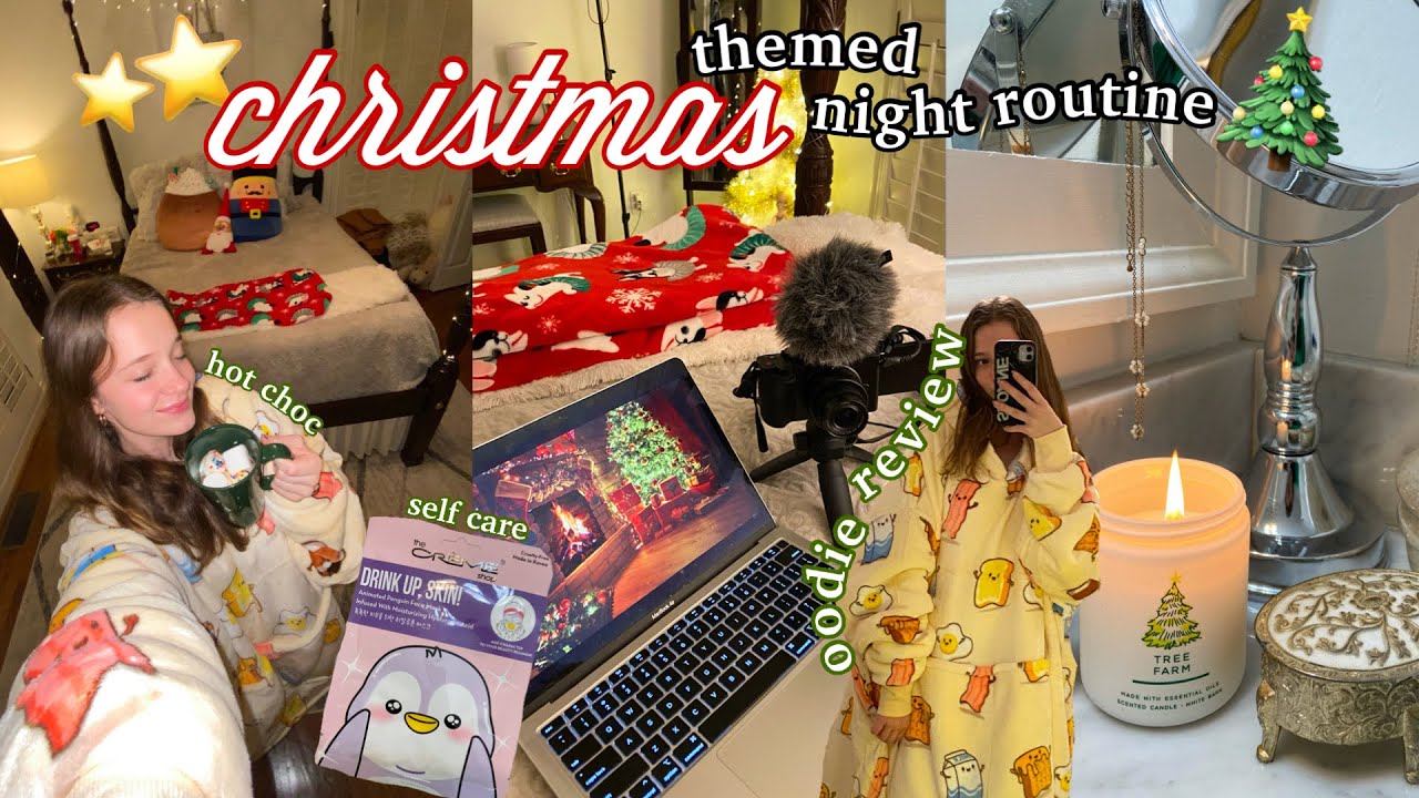 THE OODIE REVIEW and CHRISTMAS SELF CARE NIGHT ROUTINE - YouTube