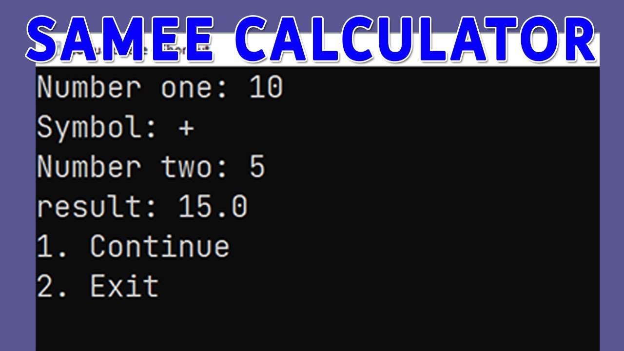 Sidee Calculator Loo Sameeyaa Afternoon Class Final Revision - YouTube
