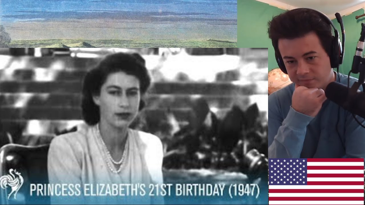 American Reacts The Crown: Princess Elizabeth's 21st Birthday Speech ...