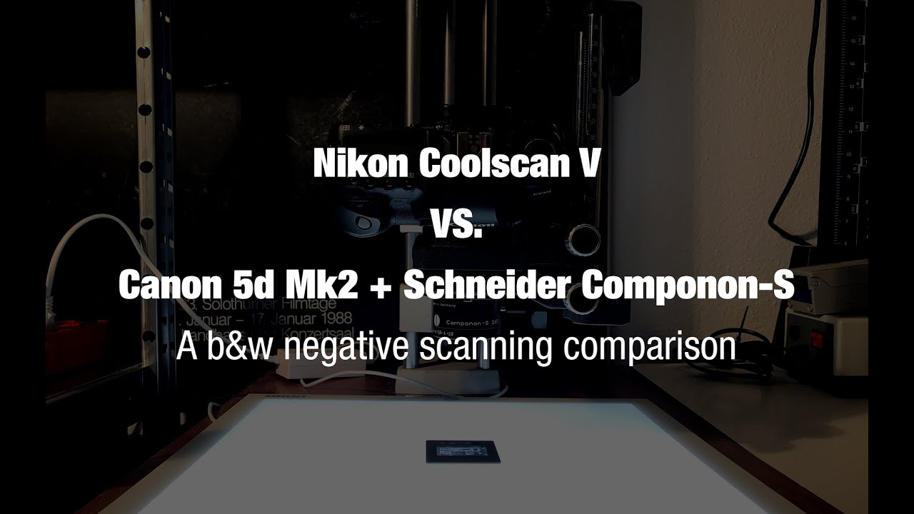 Nikon Coolscan V vs Canon 5D Mk2 scanning comparison - YouTube