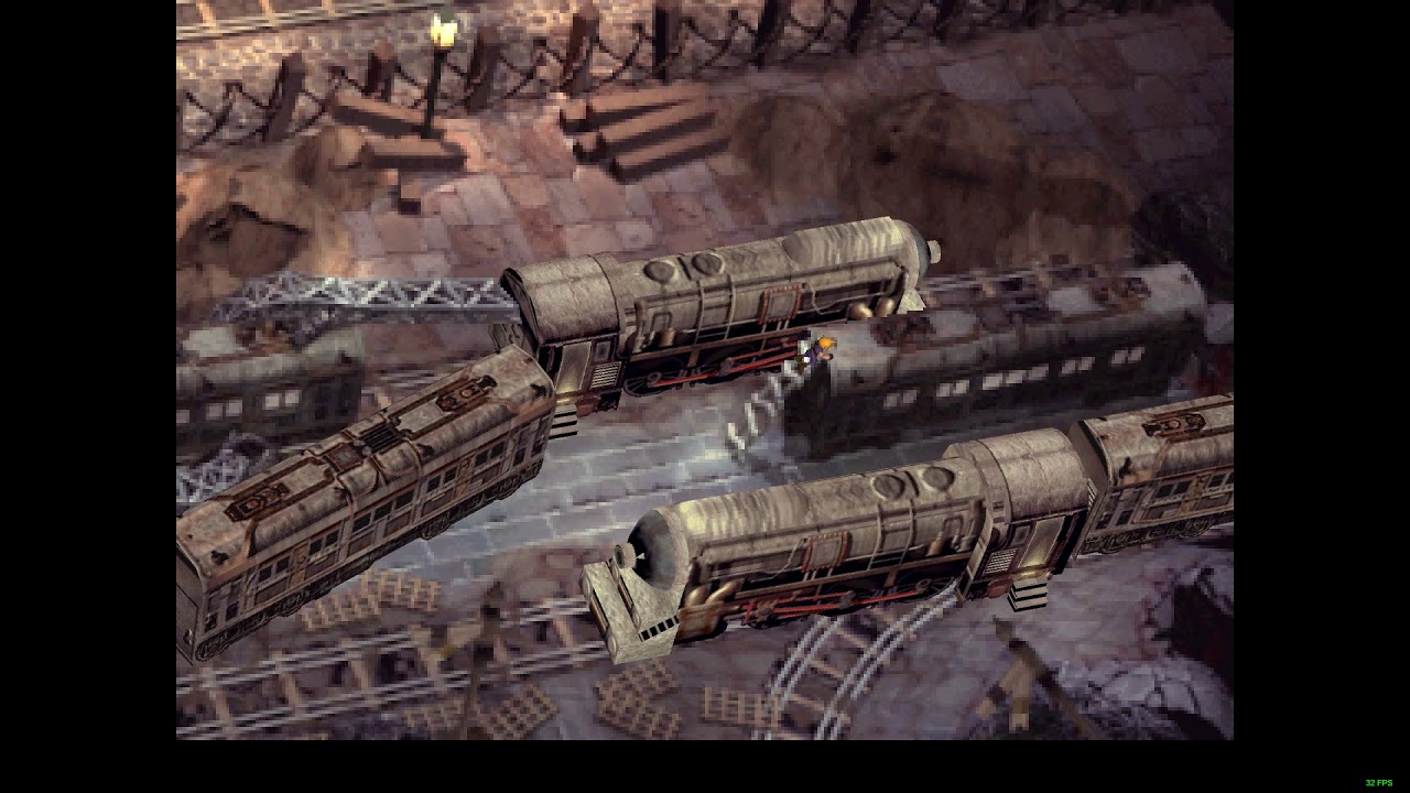 Final Fantasy VII steam - Crt shader (reshade) test - YouTube