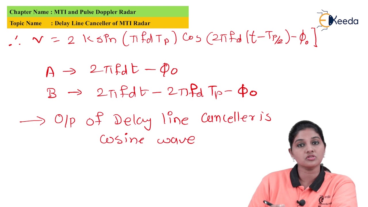 Delay Line Canceller of MTI Radar - MTI and Pulse Doppler Radar - Radar ...