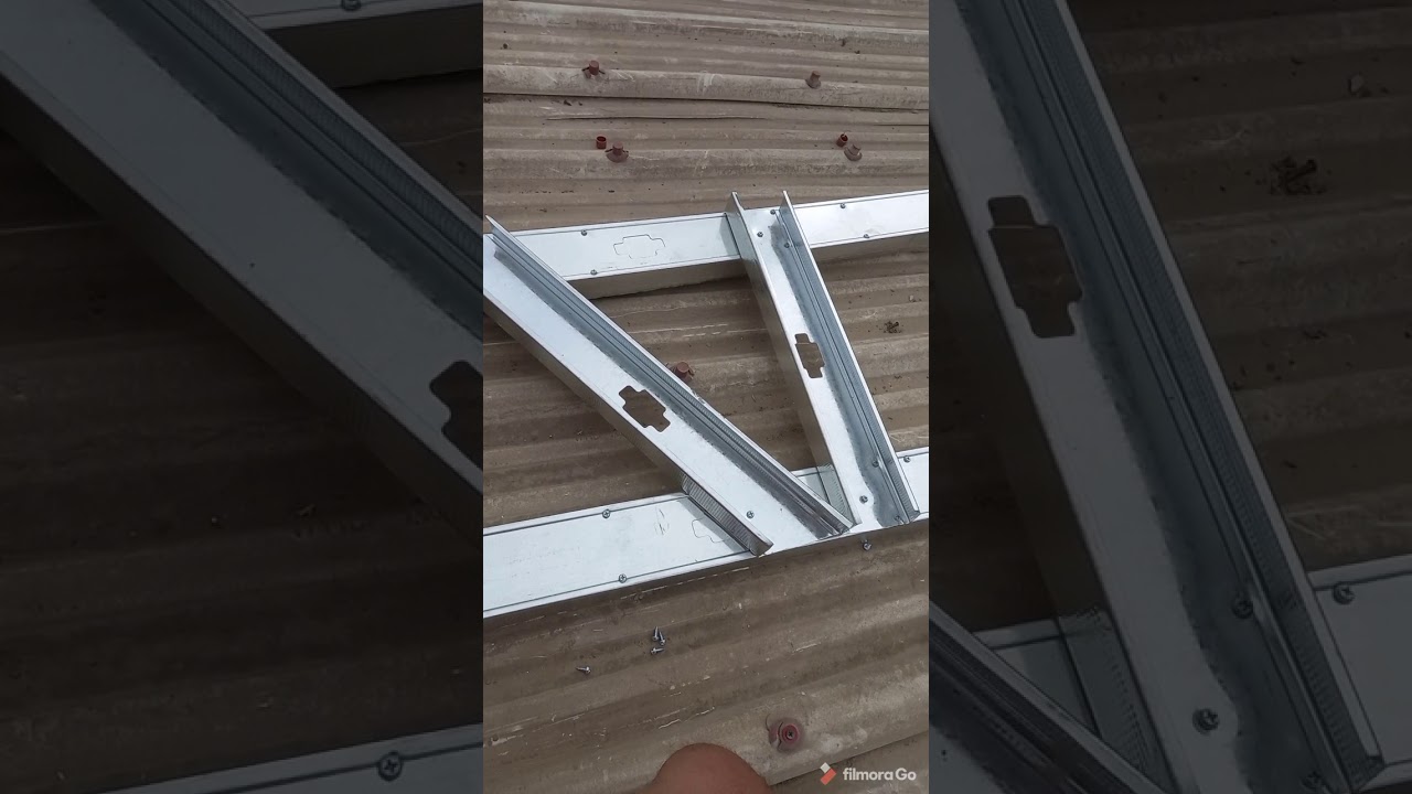 Como hacer una viga de parantes para drywall - YouTube