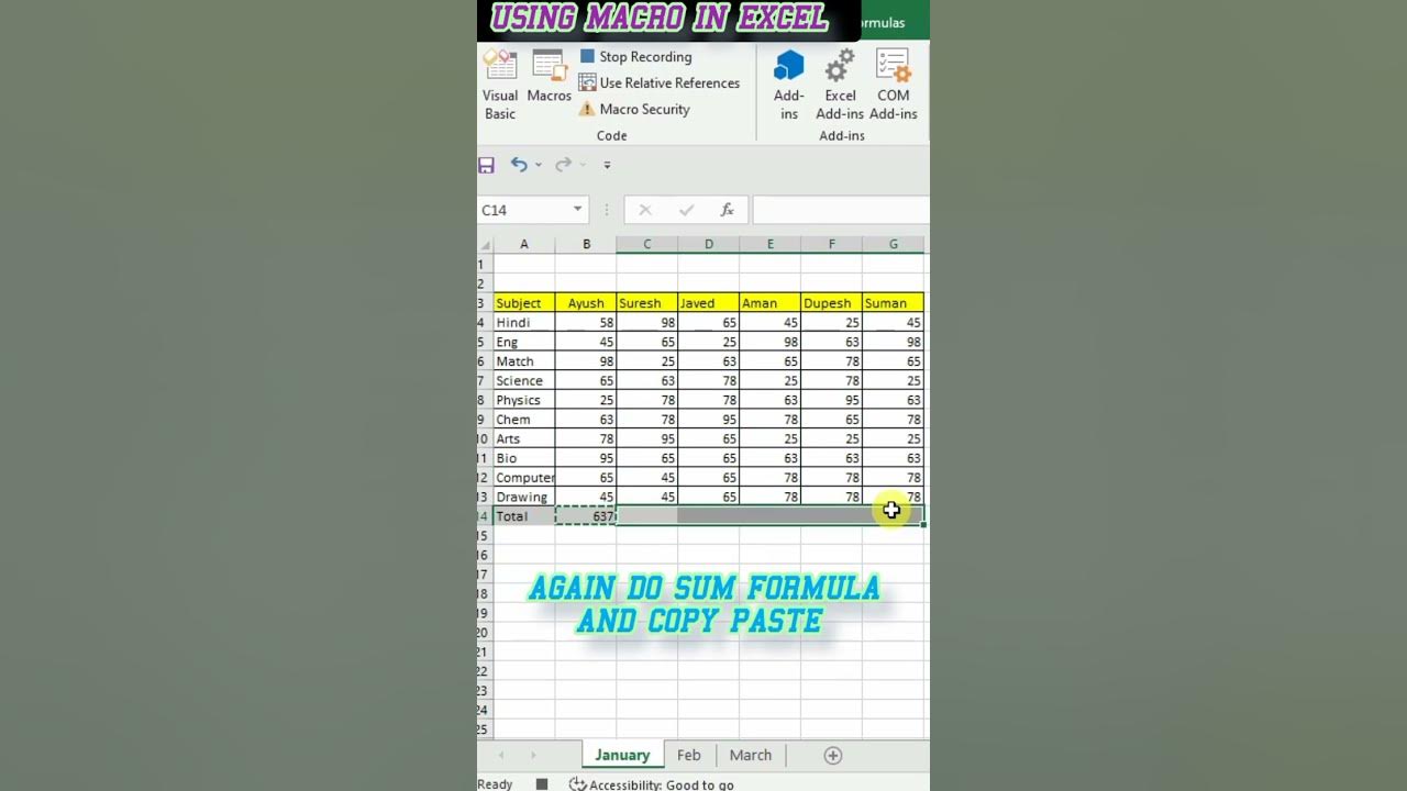 Using Macro in Excel #shortsvideo #youtubeshorts #shorts #exceltips #exceltricks - YouTube