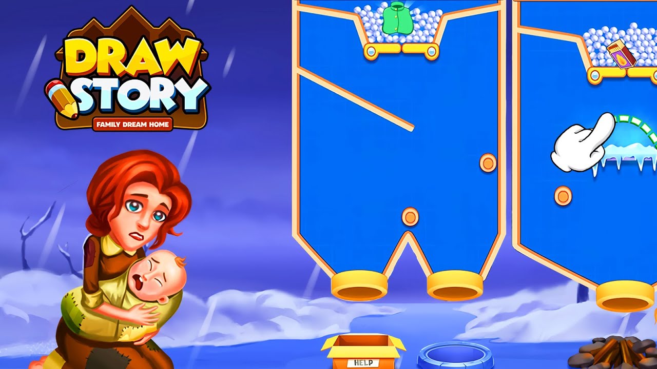 Draw Story: Family Dream Home Gameplay | Android Puzzle Game - YouTube