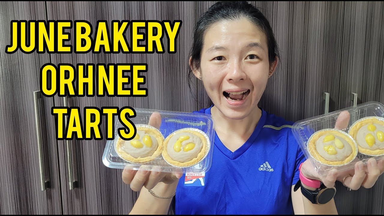 Orh Nee tarts from June Bakery! - YouTube