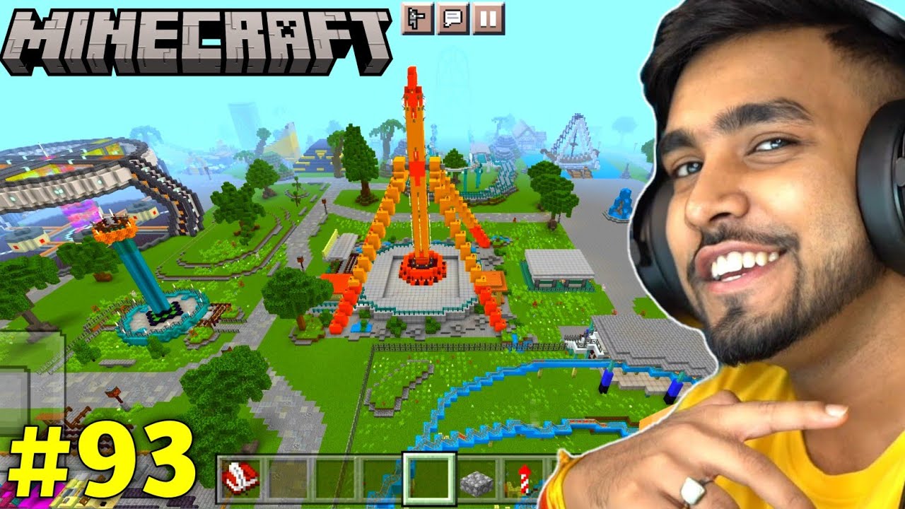 I BUILD THEME PARK IN MINECRAFT | MINECRAFT #93 TECHNO GAMERZ - YouTube