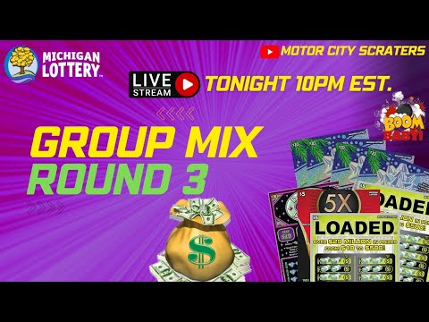 Group Roll Round 3 with Michigan Lottery Instant Tickets! #LIVE #MCS #Scratchers - YouTube