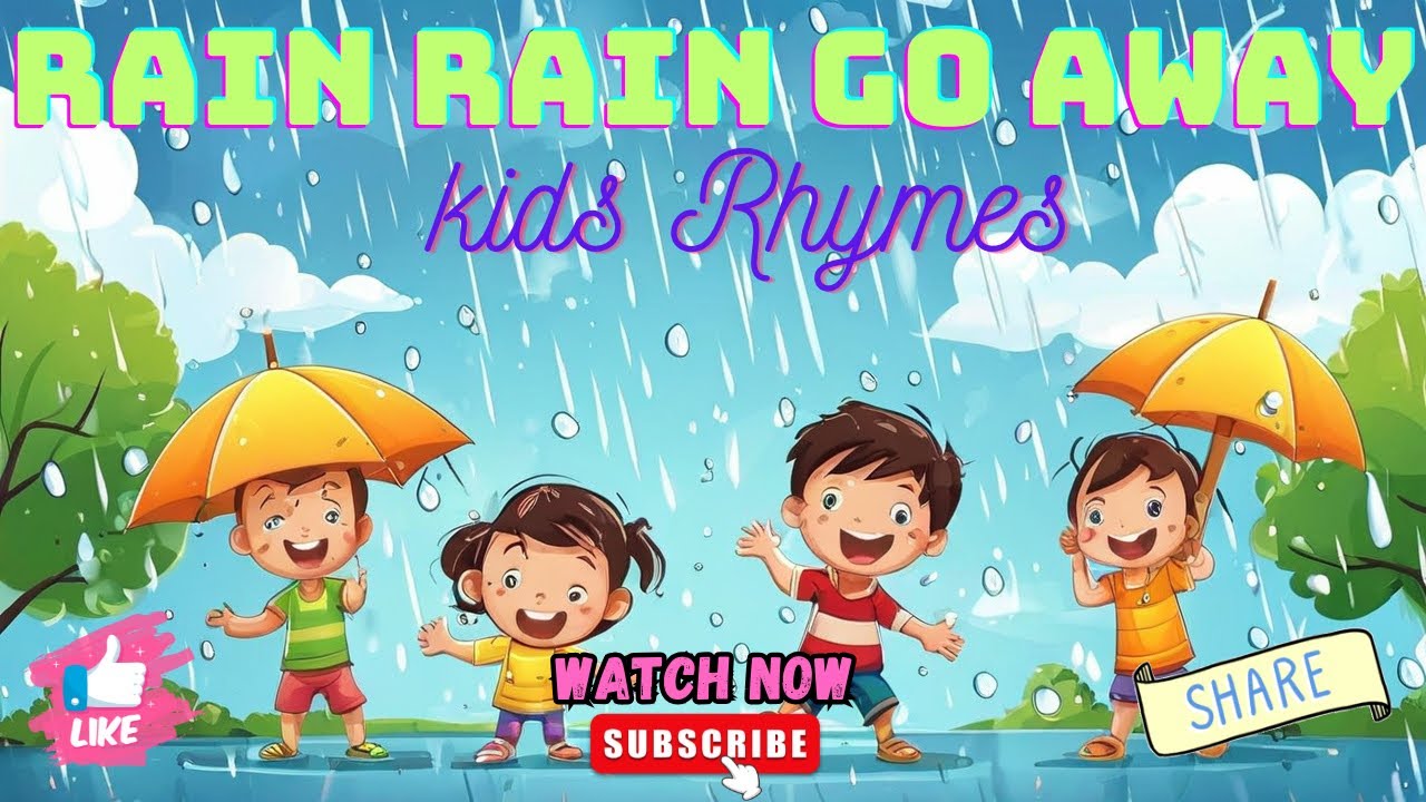 "Rain Go Away Rhymes | Fun Kids Learning Video" - YouTube